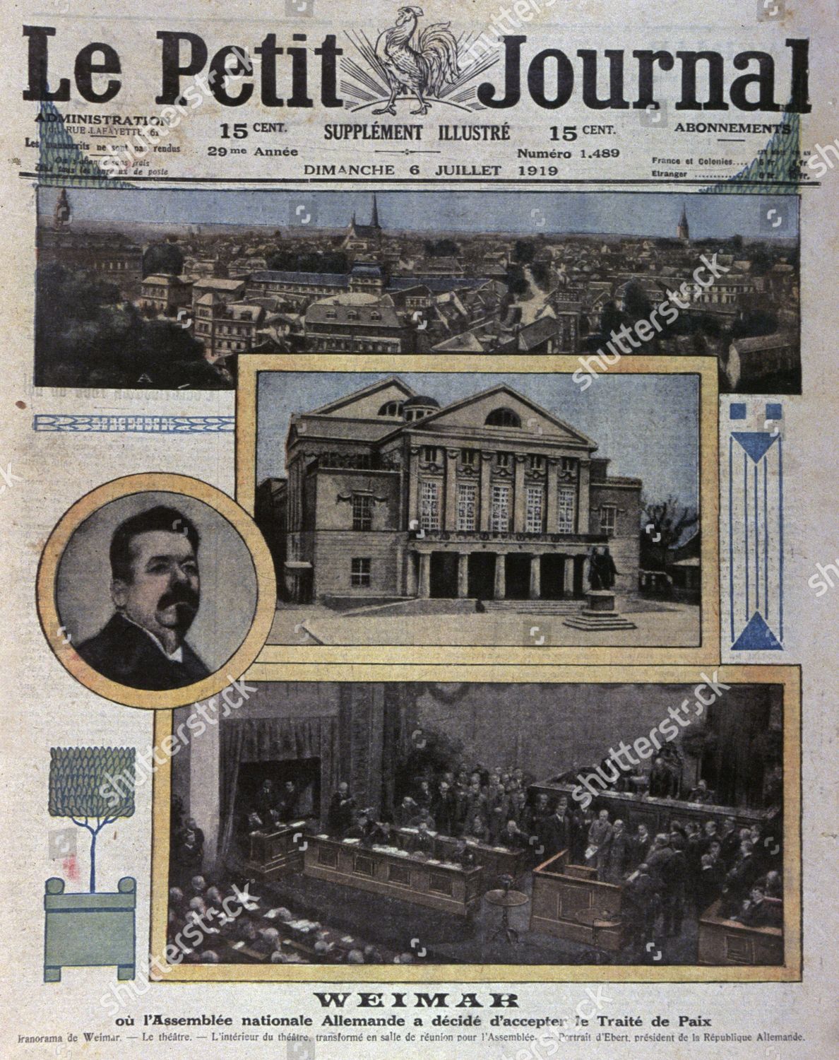 Weimar Republic German National Assembly Vote Editorial Stock Photo ...