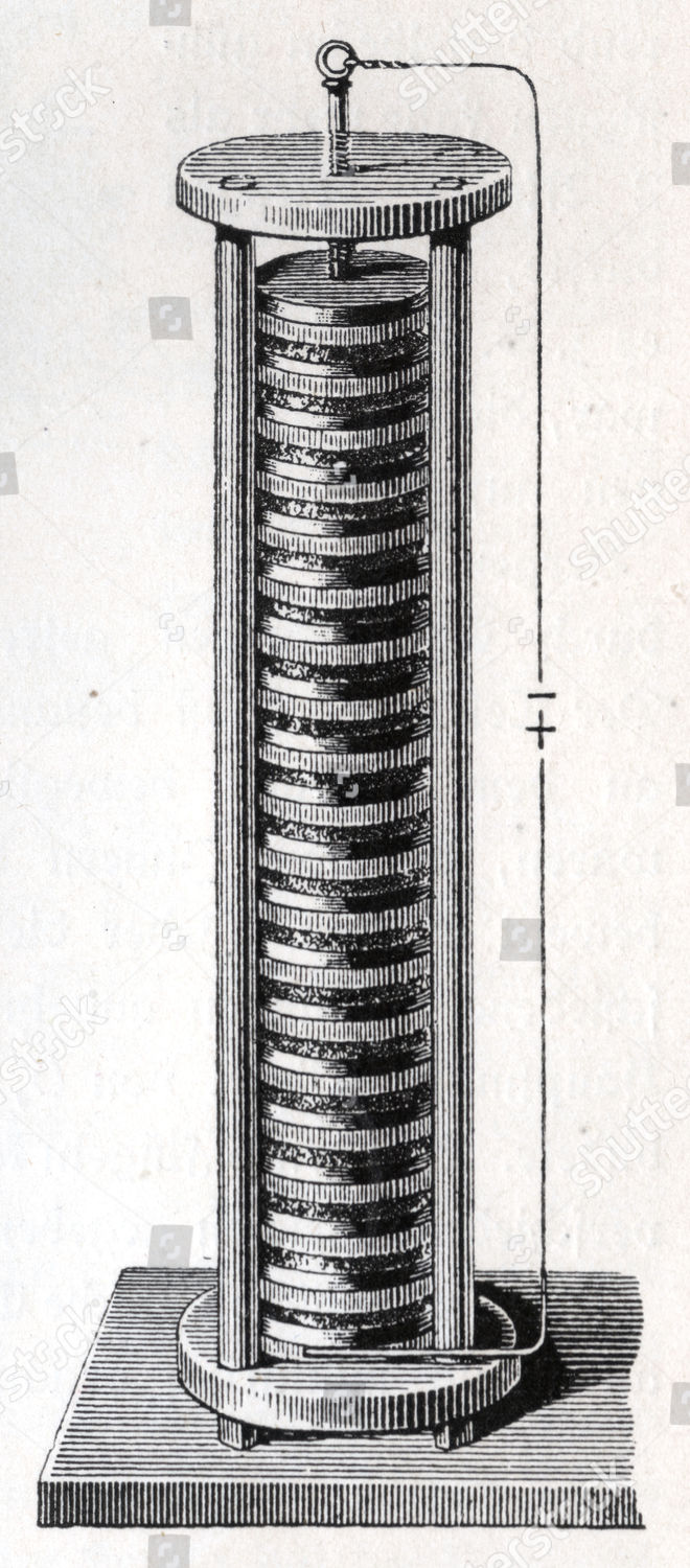 Voltaic Pile Invented By Alessandro Volta Editorial Stock Photo - Stock ...