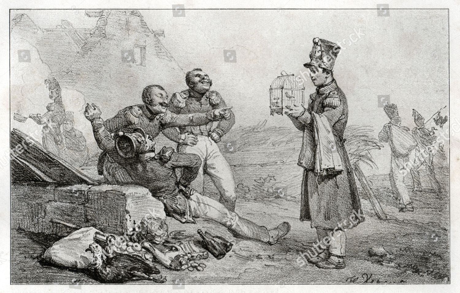 French First Empire Plundering Imperial Army Editorial Stock Photo ...