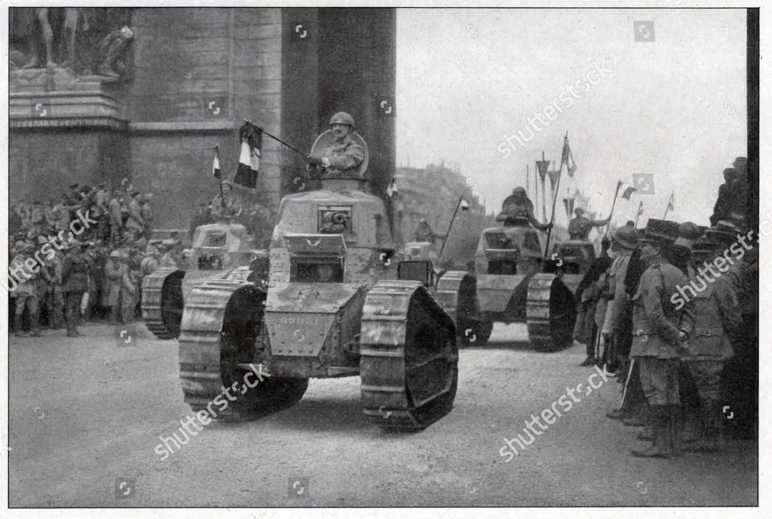 First World War Renault Tanks French Editorial Stock Photo - Stock ...