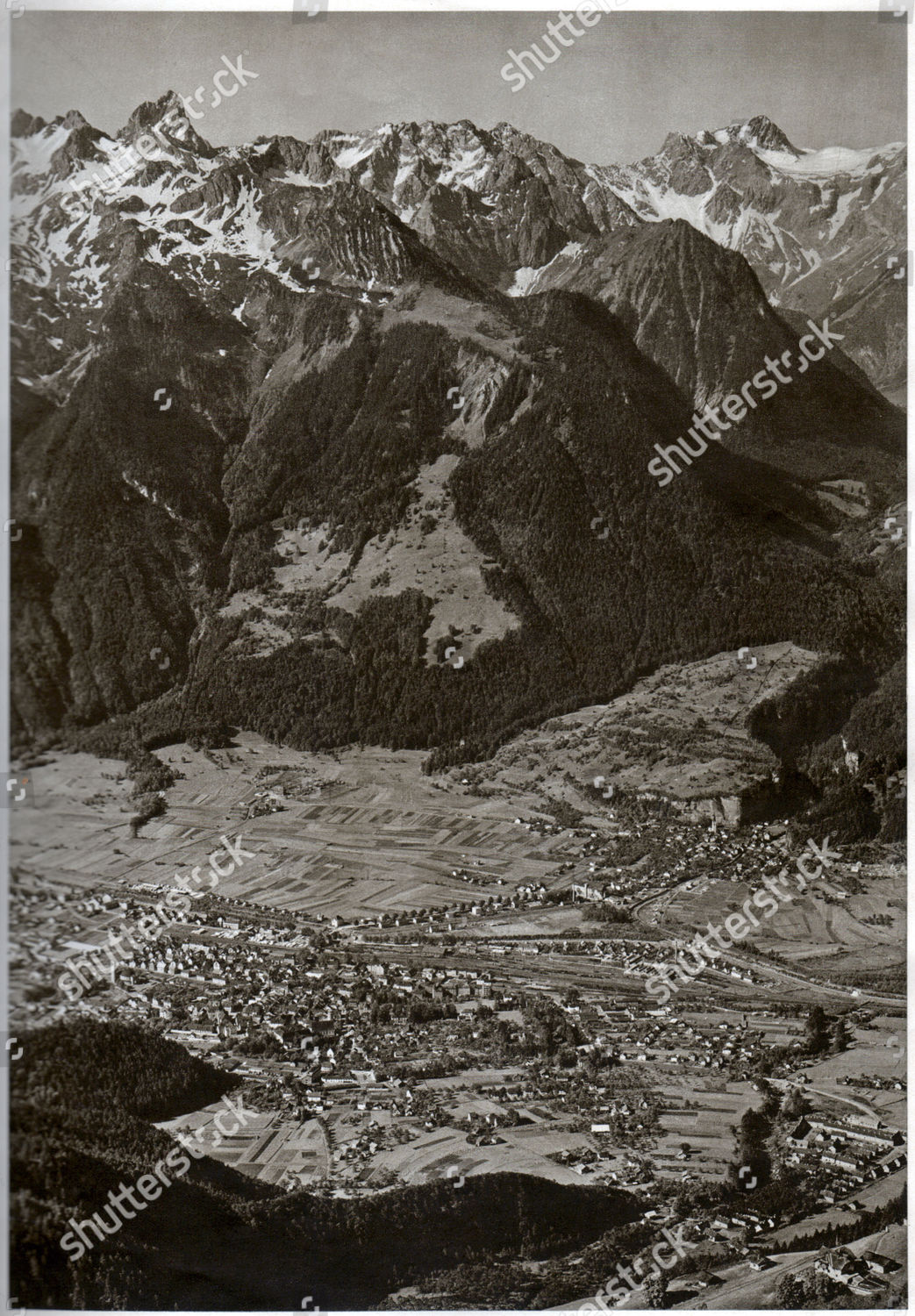 Zimba Peak Bludenz Austrian Alps Leaflet Editorial Stock Photo - Stock ...