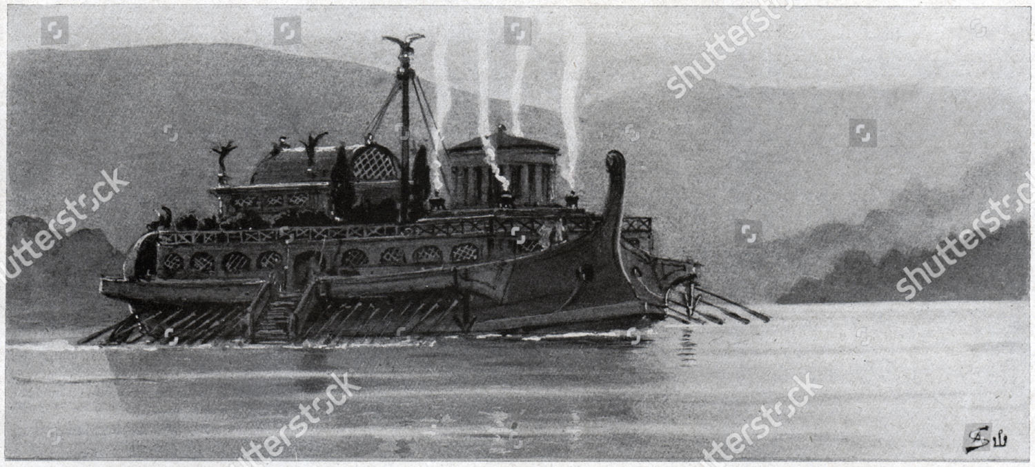 Ancient Rome Roman Ship Illustration Histoire Editorial Stock Photo ...