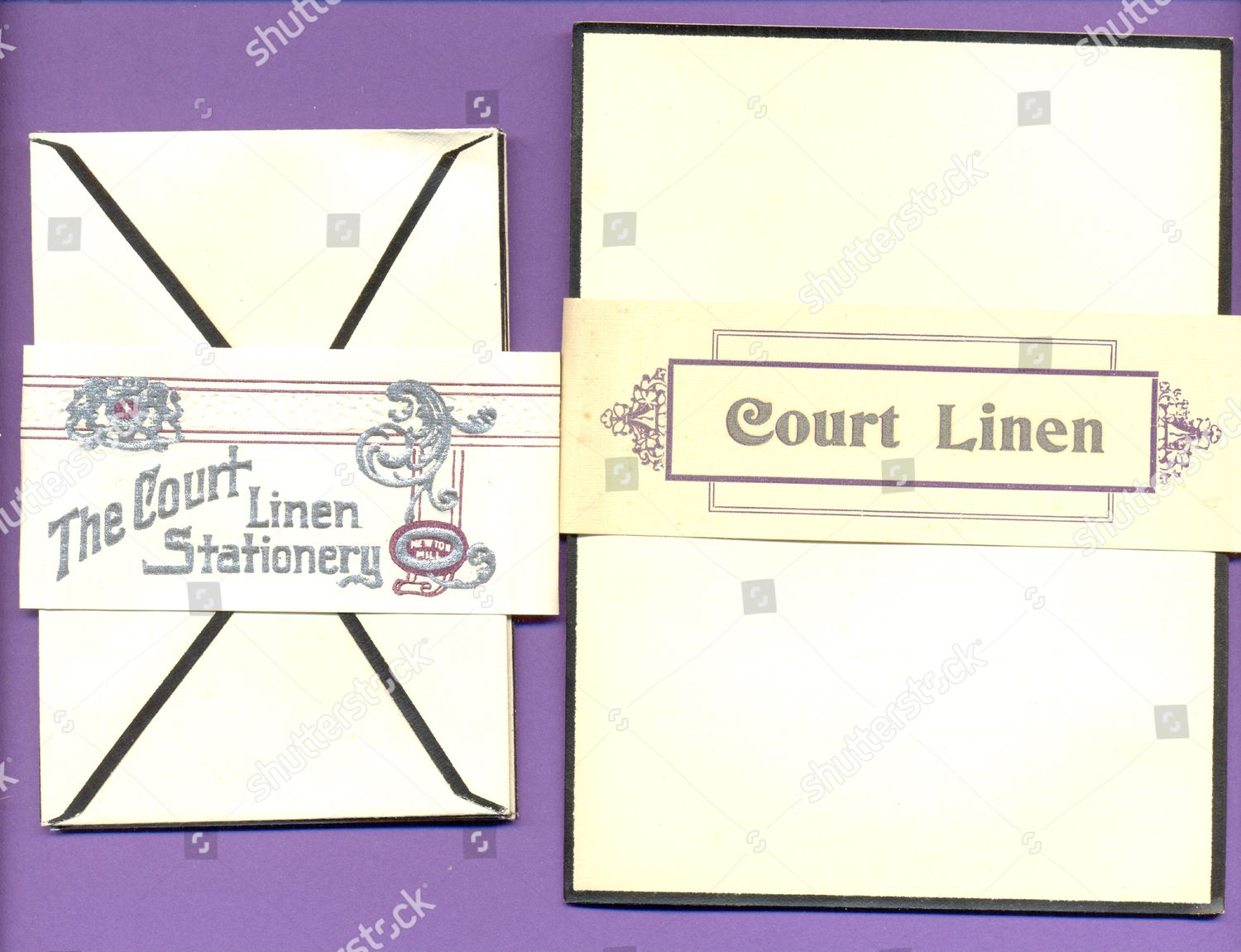 Victorian Mourning Writing Paper Editorial Stock Photo - Stock Image ...