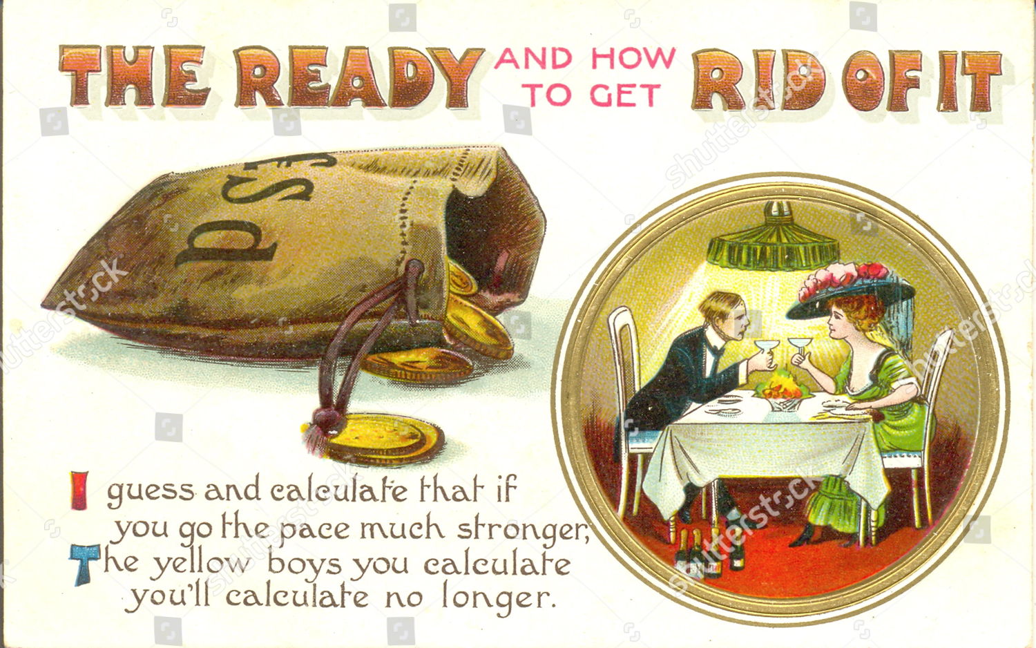 Comic Postcard Titled Ready How Get Editorial Stock Photo - Stock Image ...