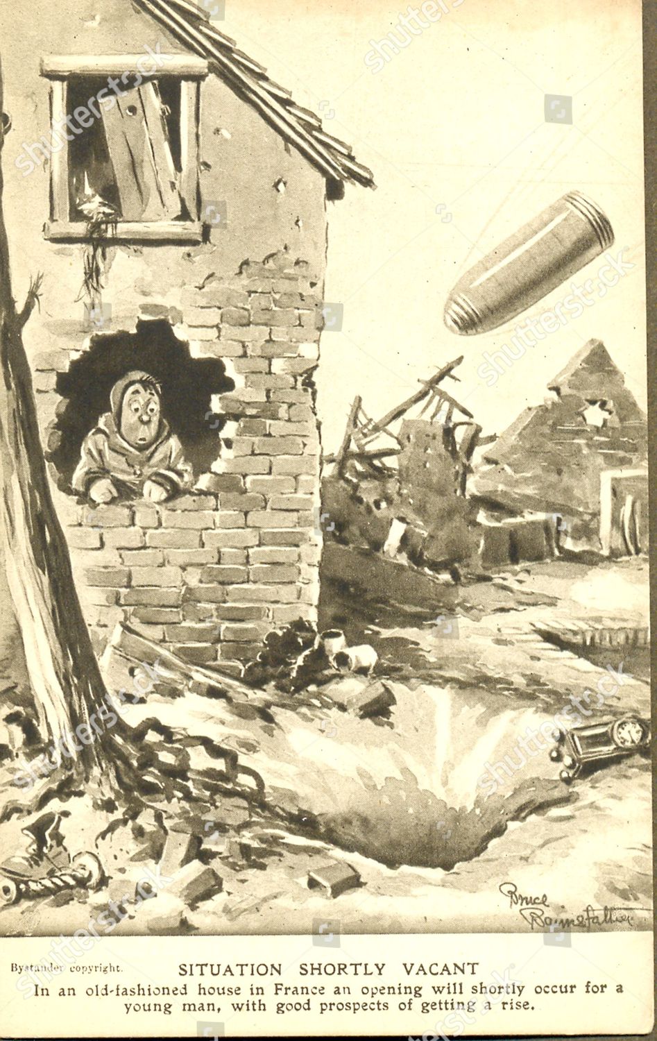 World War One Comic Postcard 1914 Editorial Stock Photo - Stock Image ...