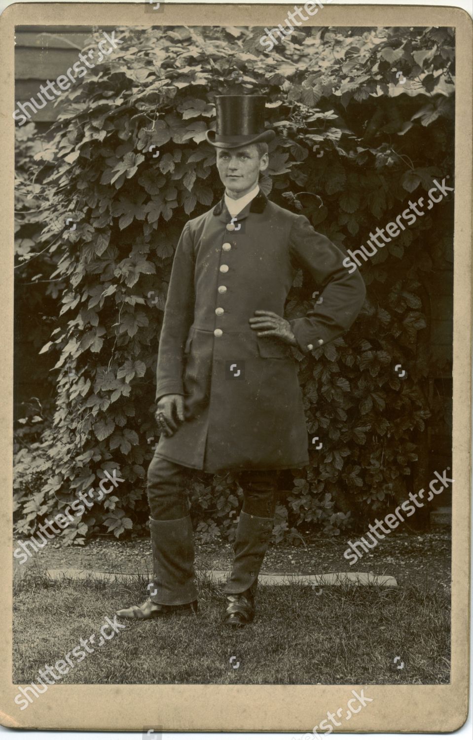Coachman Circa 1890 Cabinet Photograph Editorial Stock Photo - Stock ...