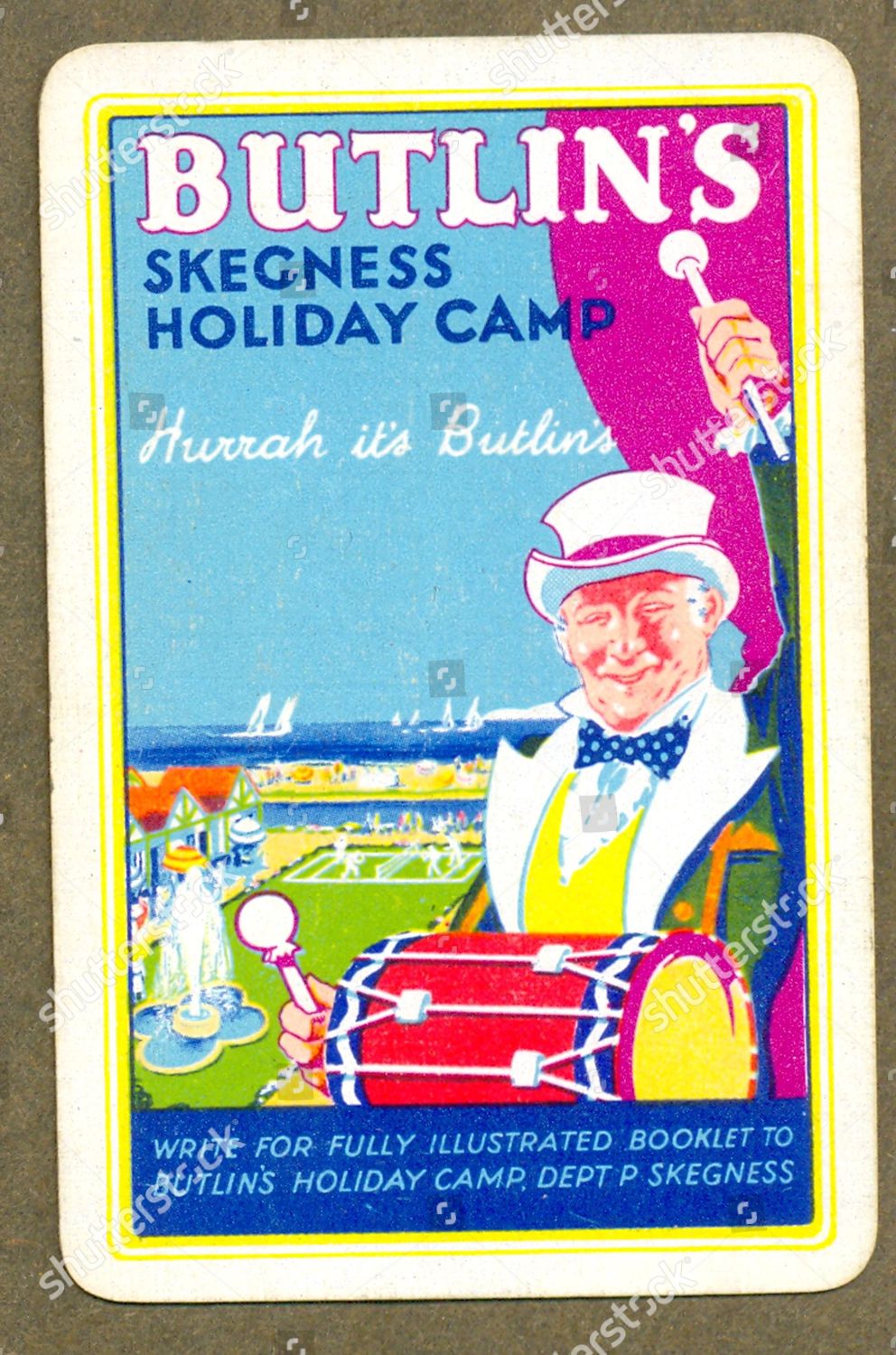 Playing Card Souvenir Pack Butlins Skegness Editorial Stock Photo ...