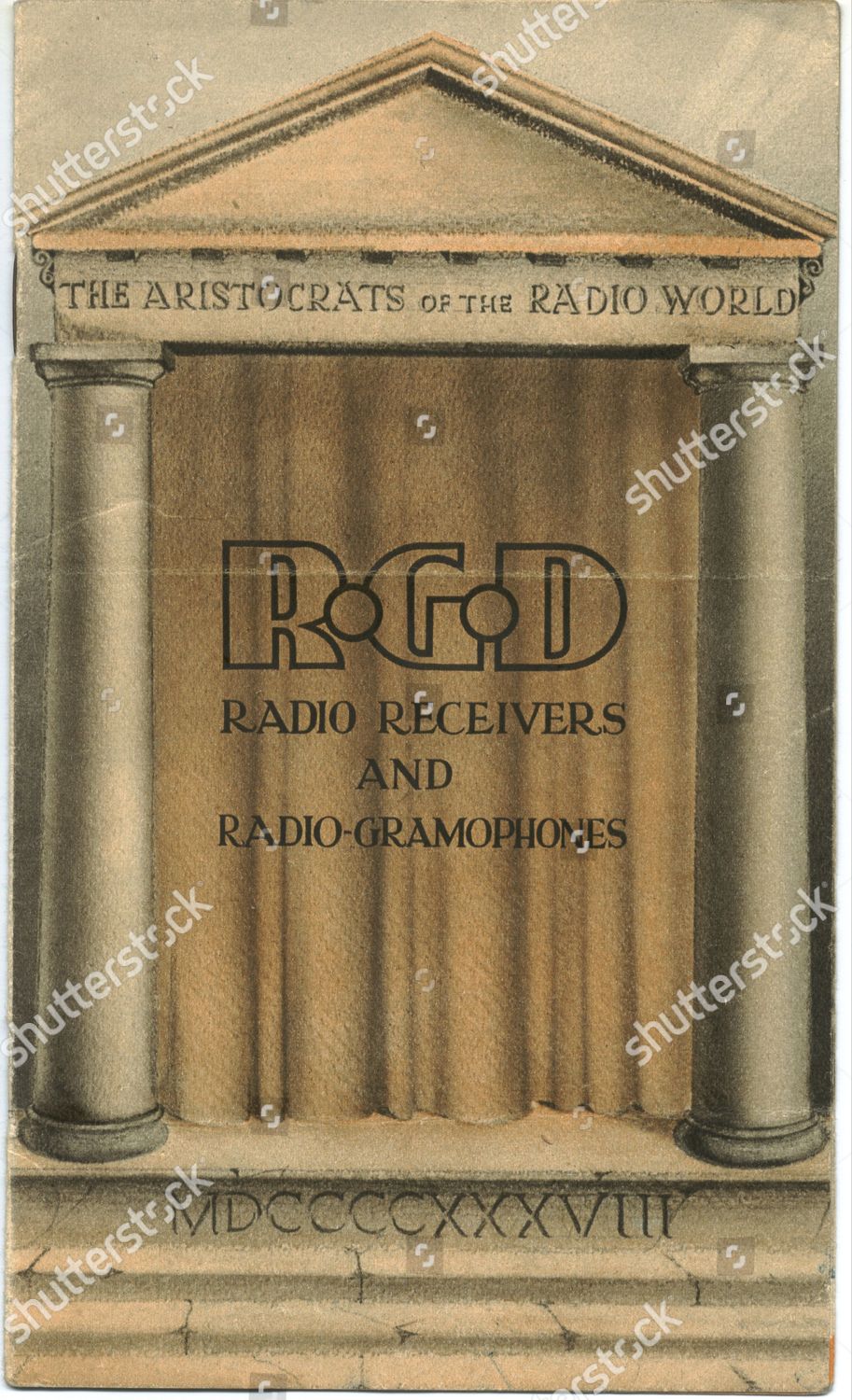 Rgd Radio Receivers Radiogramophones Catalogue 1938 Editorial Stock ...