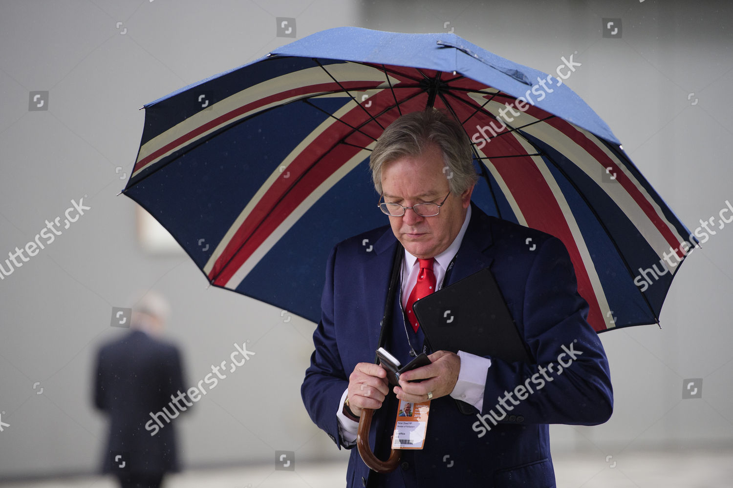 Peter Dowd Mp Carrying Umbrella Shelters Editorial Stock Photo - Stock ...