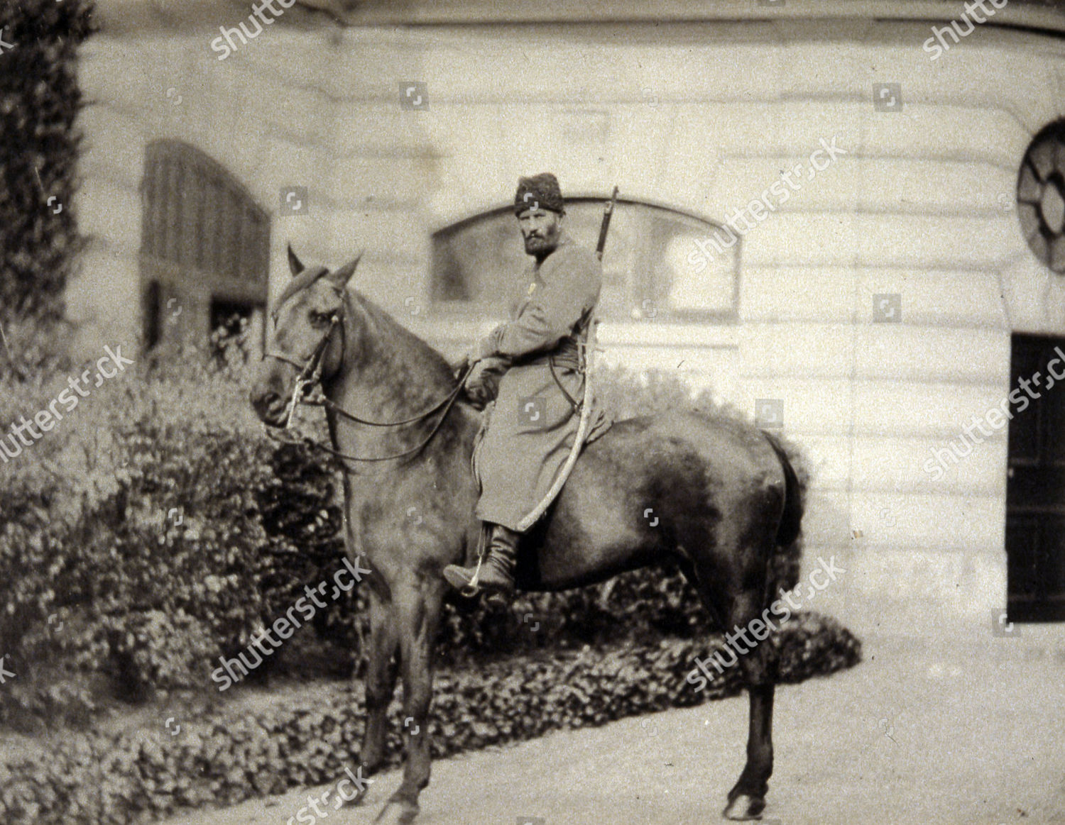 Cossack On Horseback Photograph 1889 Taken Editorial Stock Photo ...