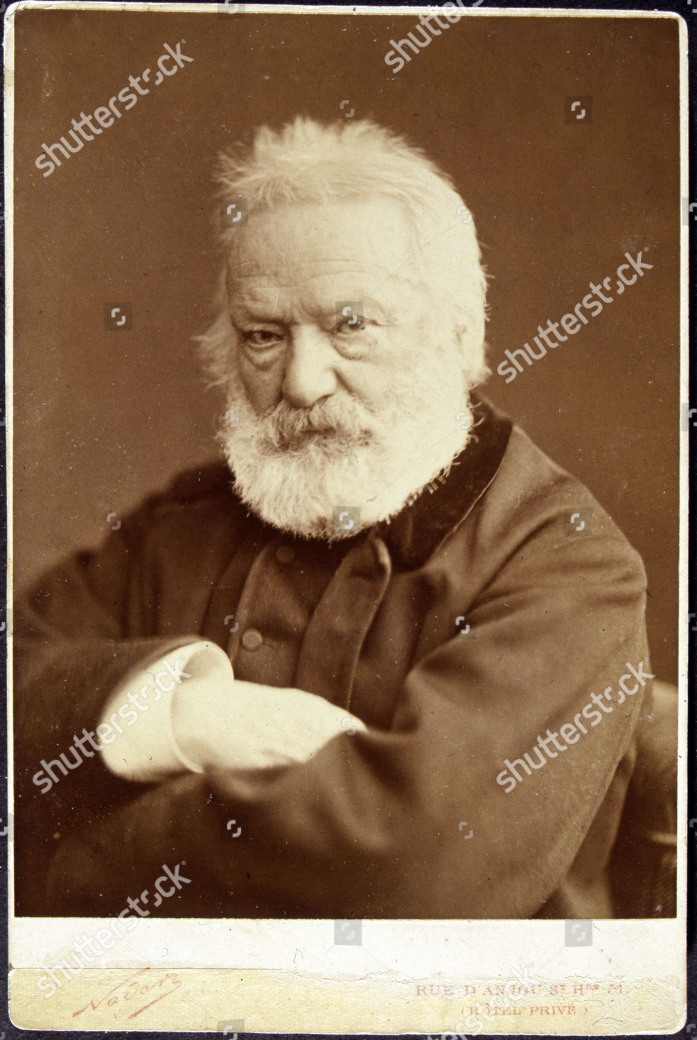Victor Hugo 180285 Photograph 1878 Nadar Editorial Stock Photo - Stock ...