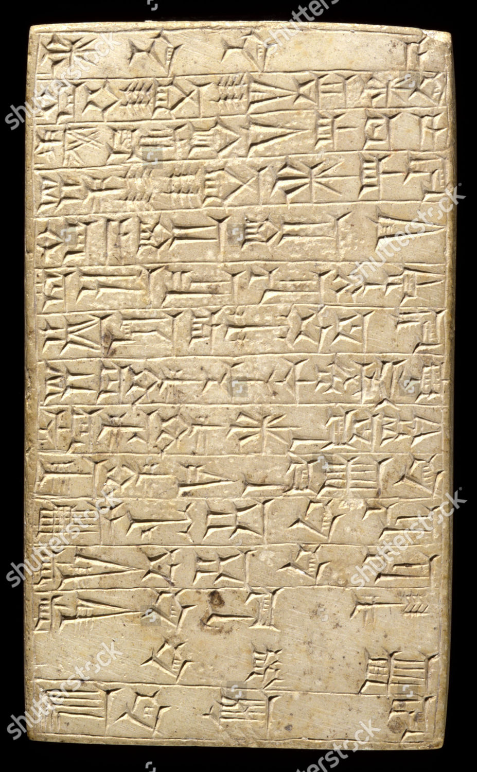 Foundation Tablet Limestone Name King Hammurabi Editorial Stock Photo ...