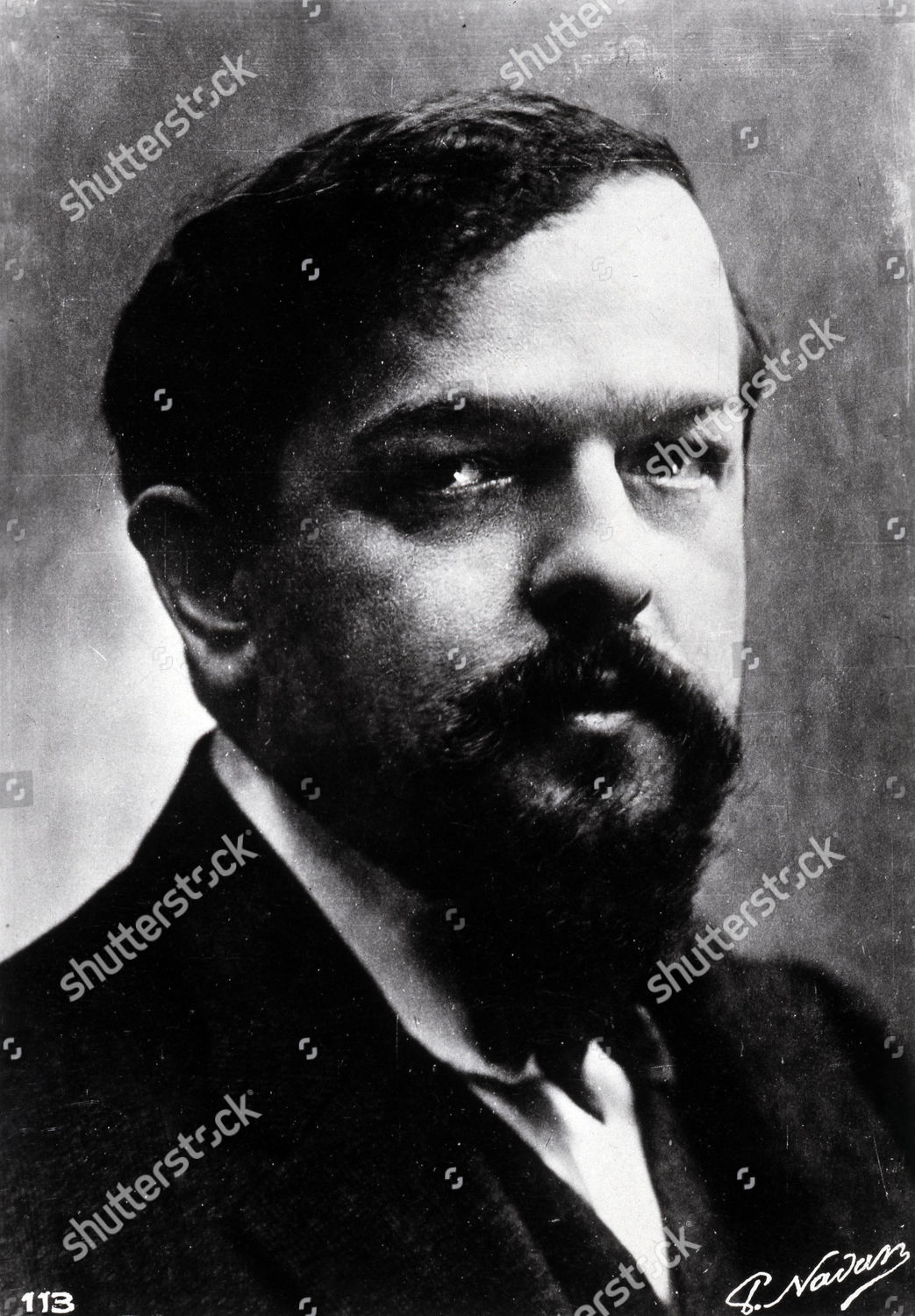 Claude Debussy 18621918 French Composer Photograph Editorial Stock ...