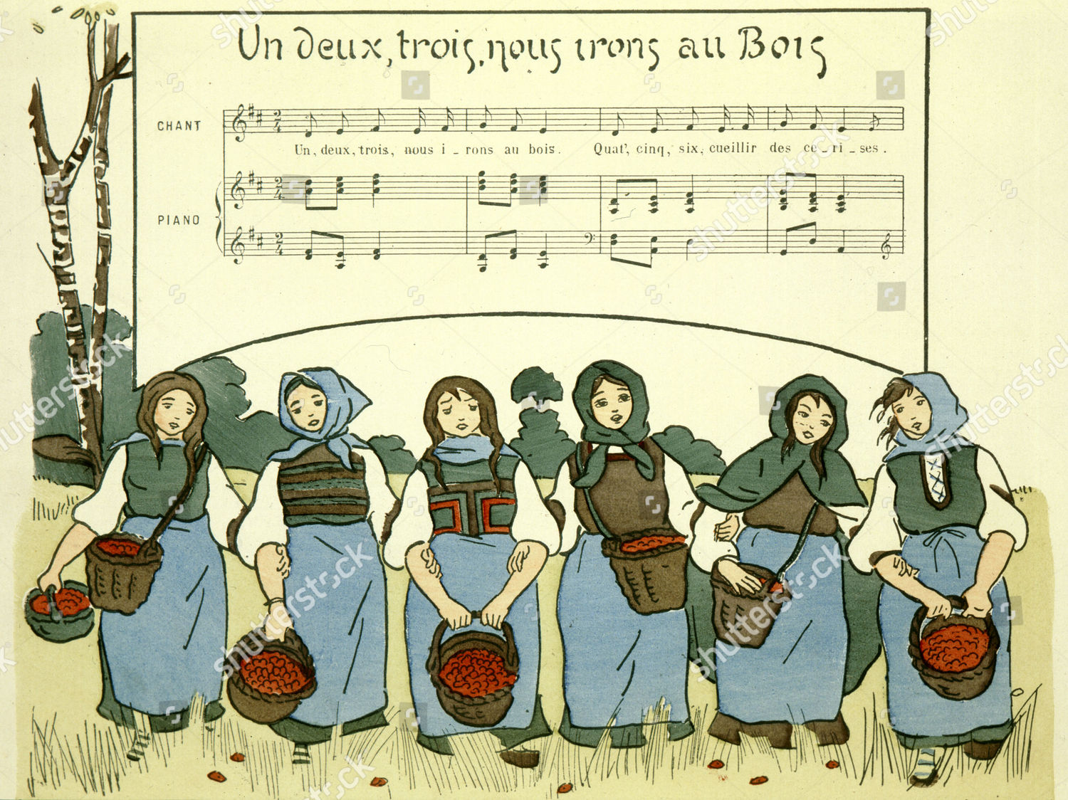 Un Deux Trois Nous Irons Au Editorial Stock Photo - Stock Image ...