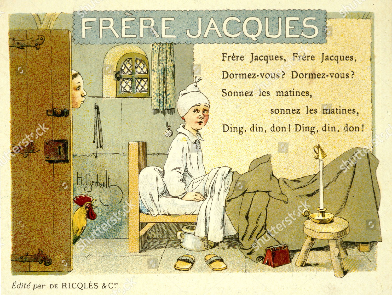 Frere Jacques Friar Jacques French Nursery Editorial Stock Photo ...