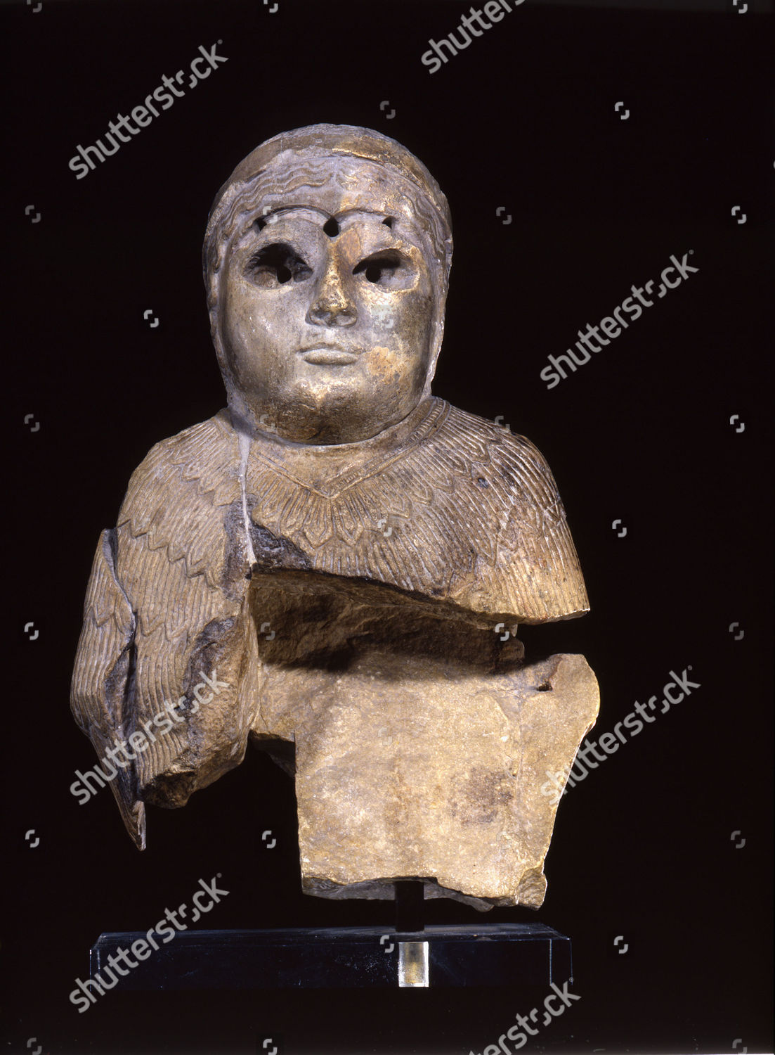 Limestone Bust Woman Umma Iraq Sumerian Editorial Stock Photo - Stock ...