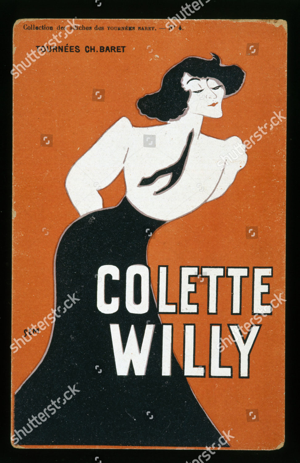 Colette Willy 18731954 On Charles Baret Editorial Stock Photo - Stock ...