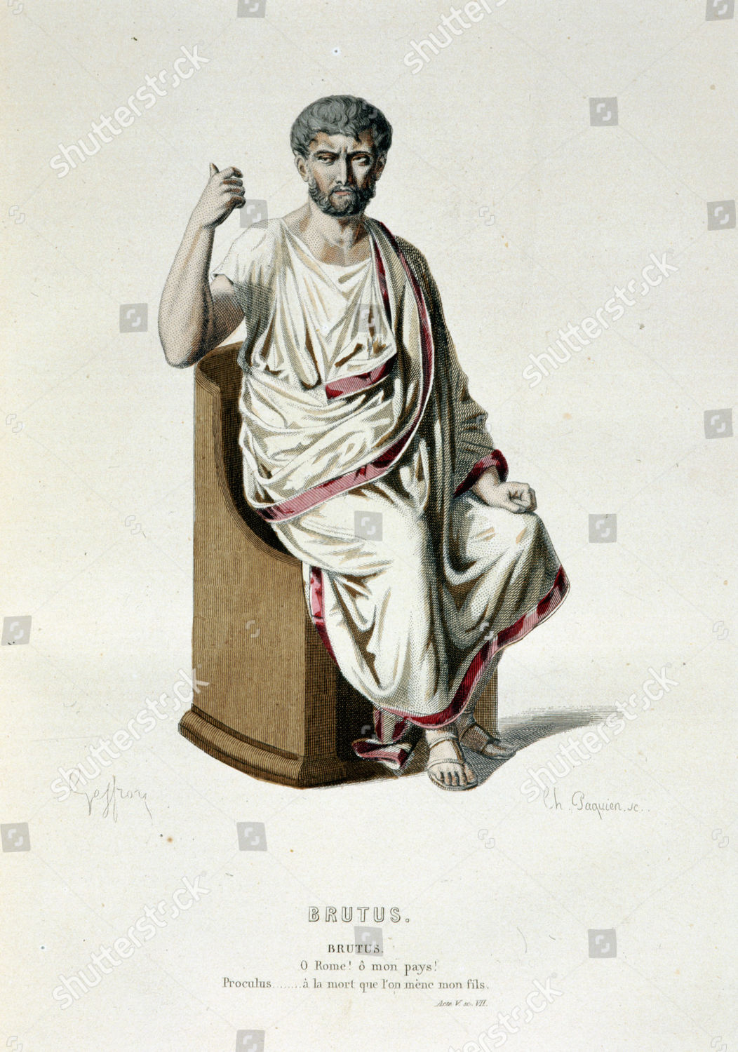 Brutus Brutus O Rome O Mon Editorial Stock Photo - Stock Image ...