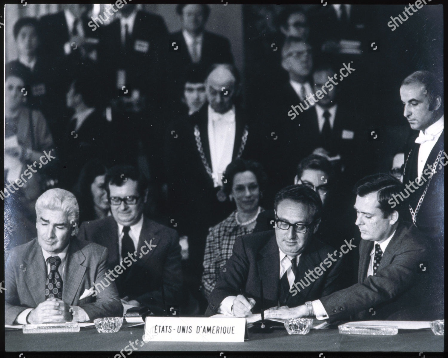 Kissinger Paris Peace Conference Vietnam 1973 Editorial Stock Photo ...