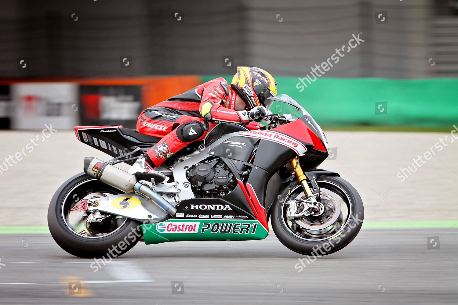 Dan Linfoot 4 Honda Racing During Editorial Stock Photo - Stock Image ...
