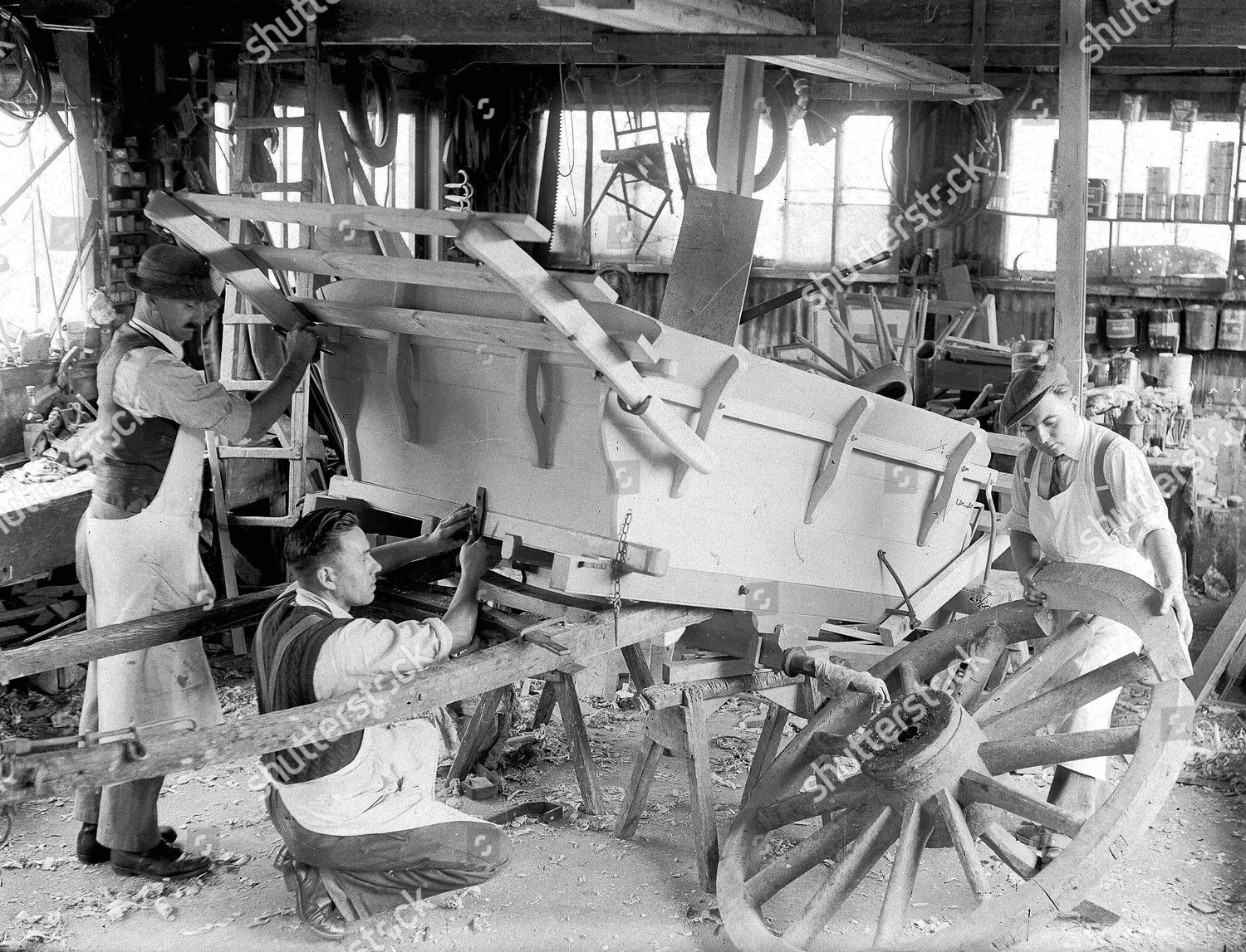 Wheelwrights Work Editorial Stock Photo - Stock Image | Shutterstock
