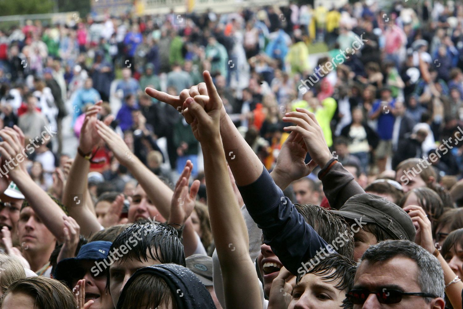 Crowd Rain Editorial Stock Photo - Stock Image | Shutterstock