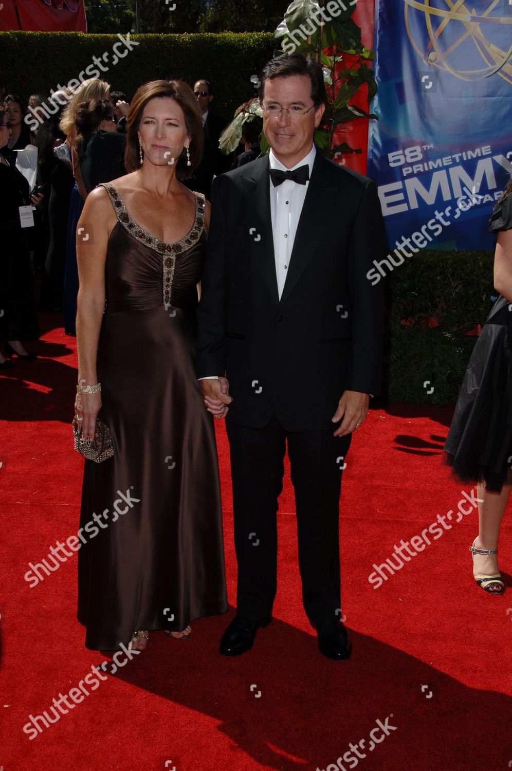Evie Mcgee Colbert Stephen Colbert Editorial Stock Photo - Stock Image ...