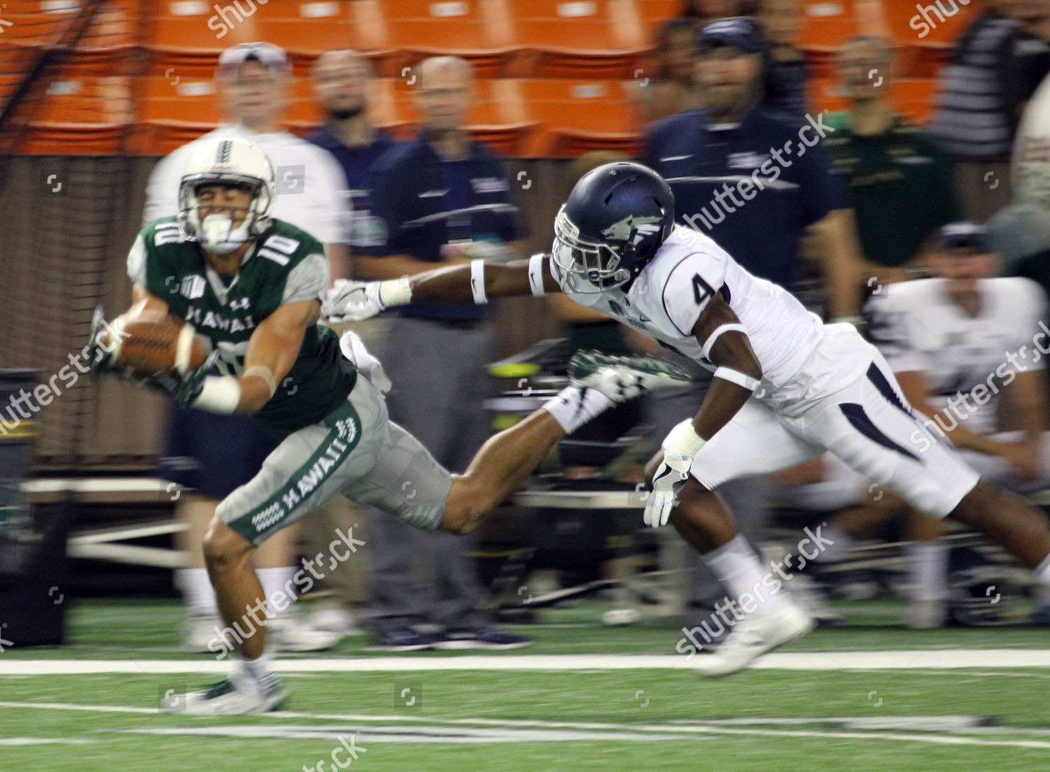 Hawaii Rainbow Warriors Wide Receiver Makoa Editorial Stock Photo ...