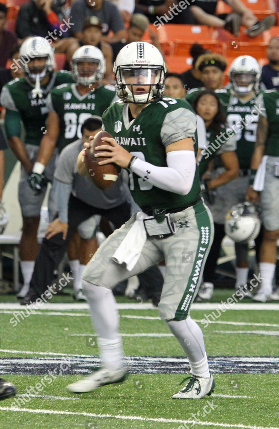 Hawaii Rainbow Warriors Quarterback Dru Brown Editorial Stock Photo ...