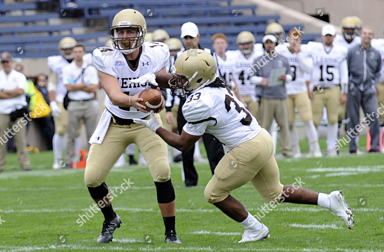 Lehigh Quarterback Brad Mayes Hands Off Editorial Stock Photo - Stock ...