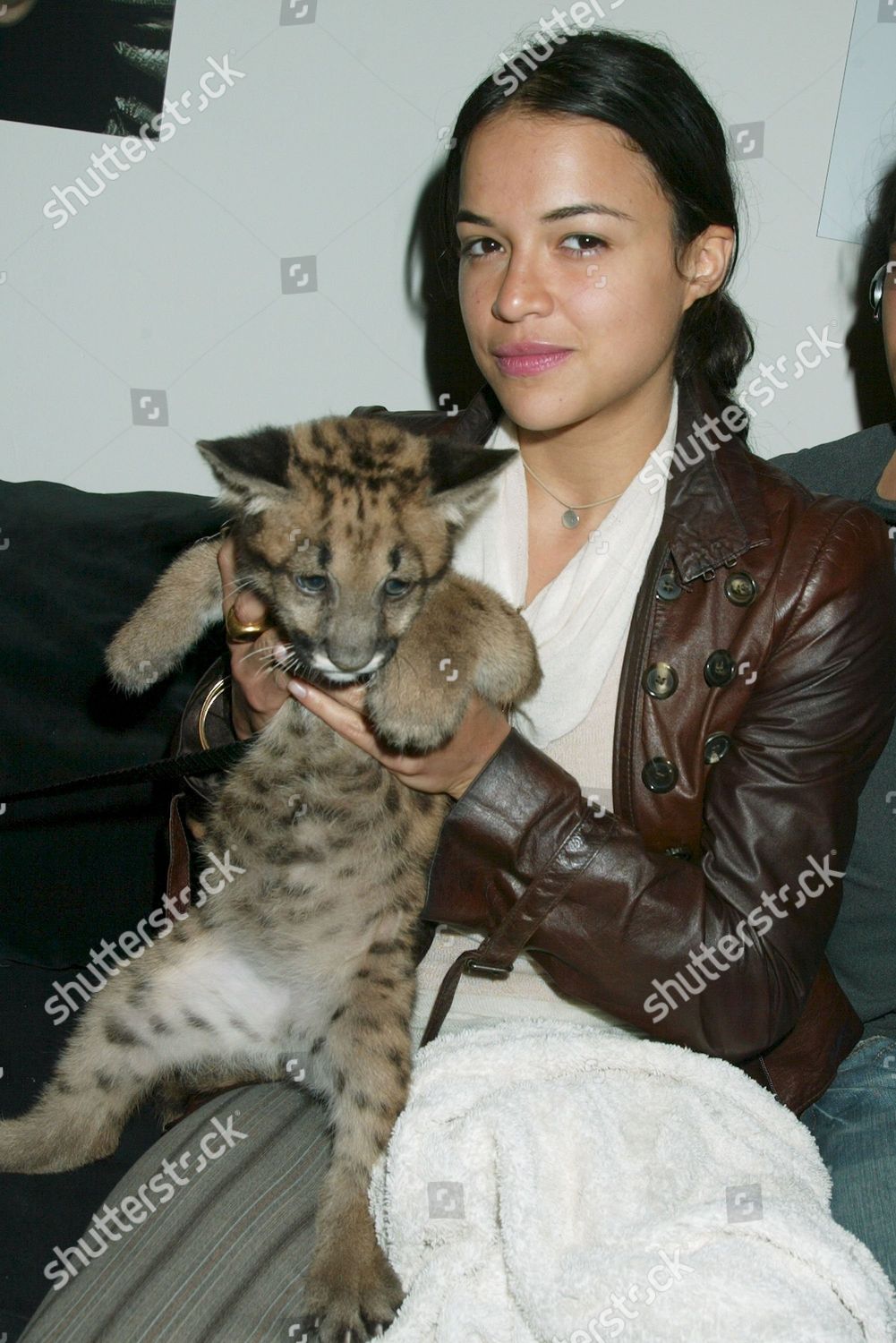Michelle Rodriguez Two Month Old Panther Editorial Stock Photo - Stock ...