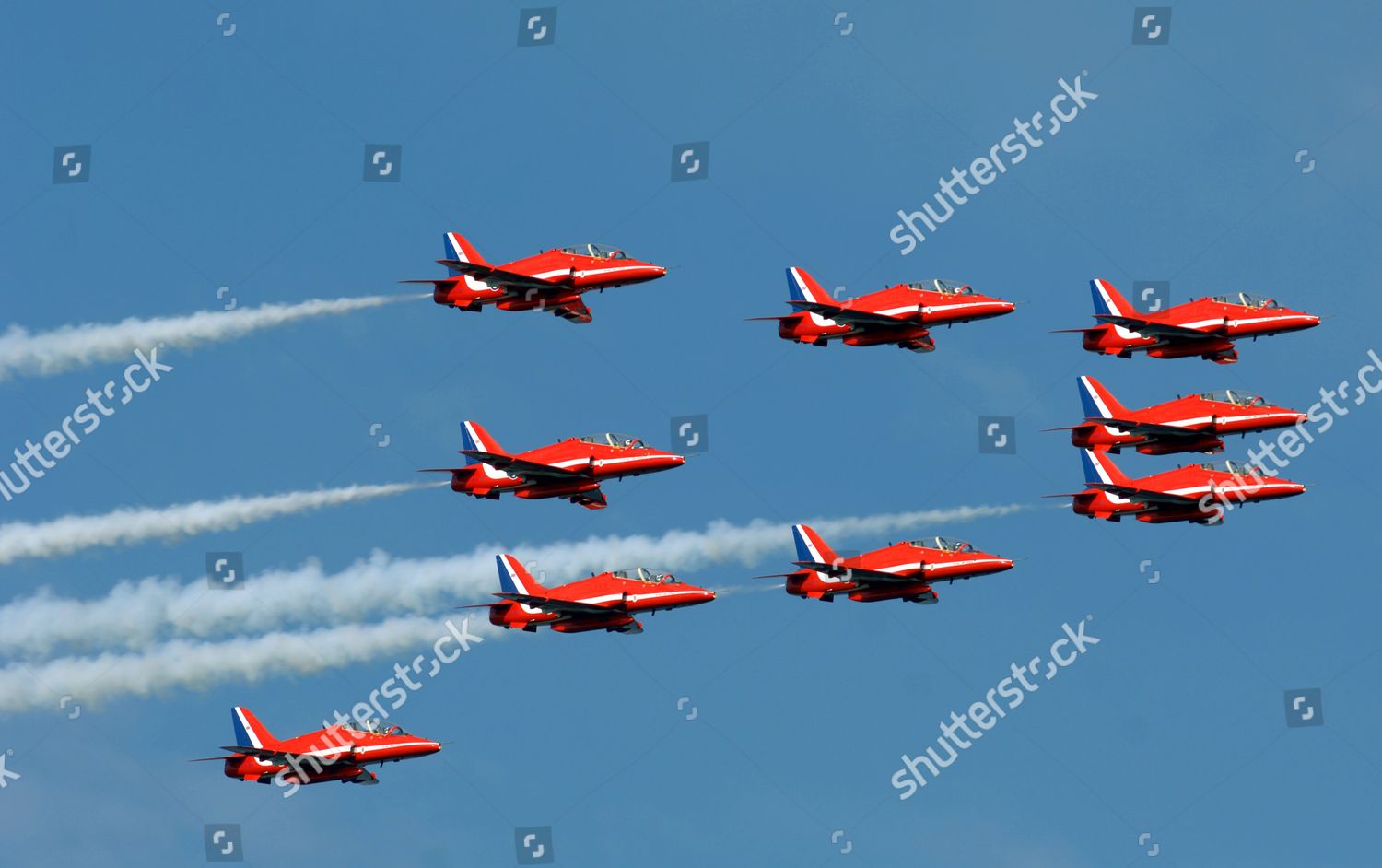 Raf Red Arrows Aerobatics Team Editorial Stock Photo - Stock Image ...