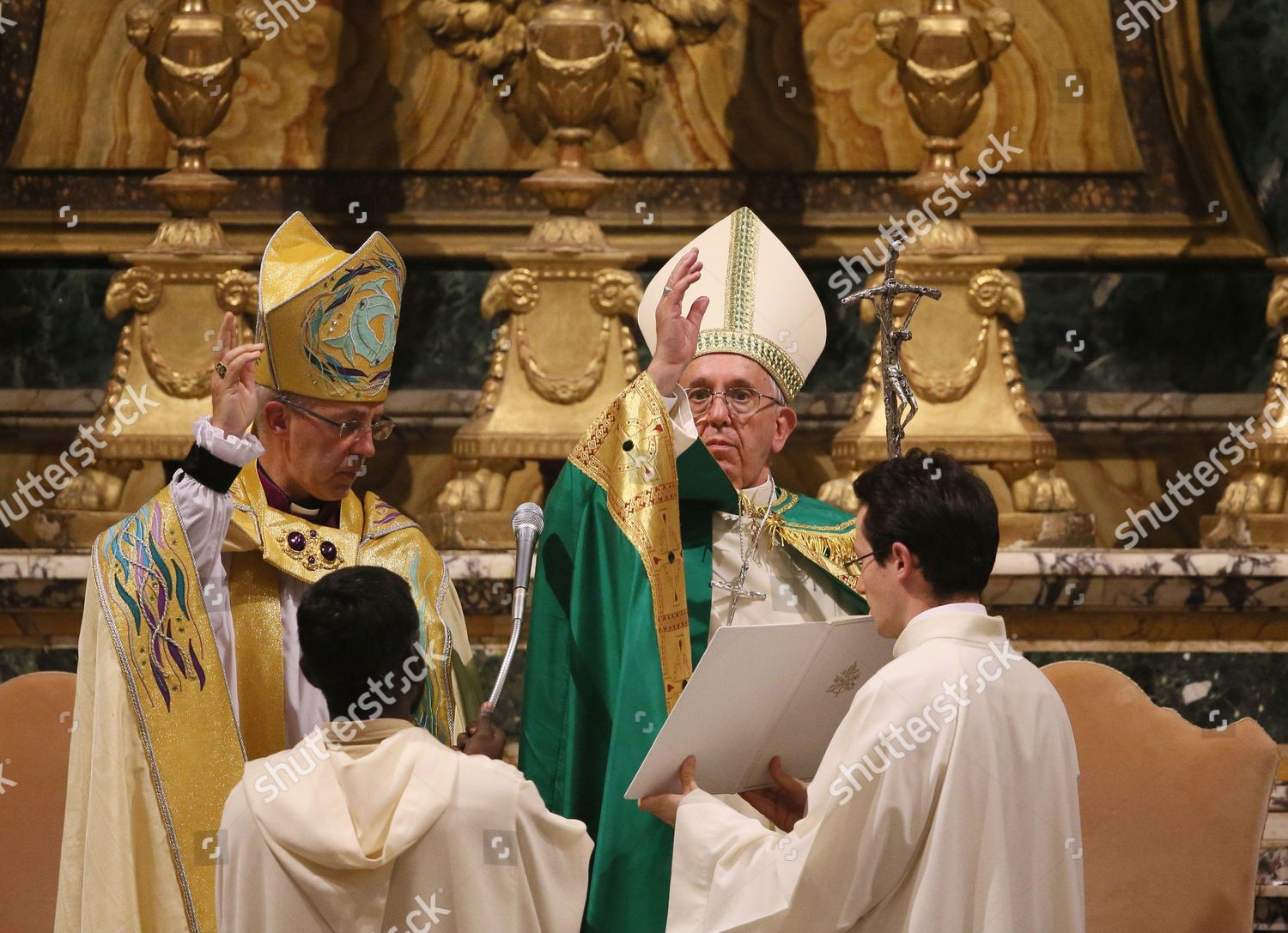 Archibishop Canterbury Justin Welby Pope Francis Editorial Stock Photo ...