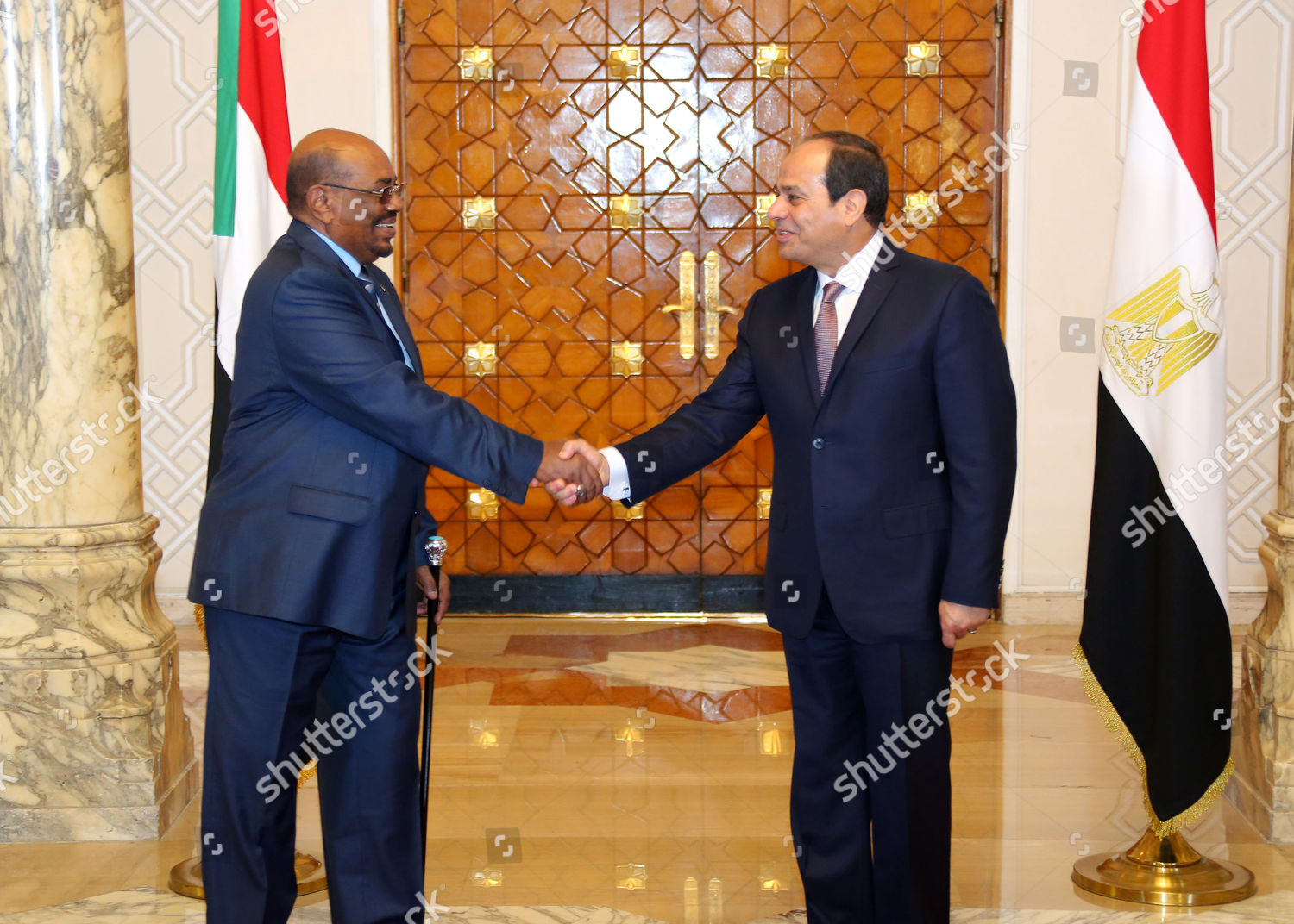 Egyptian President Abdel Fattah Alsisi Shake Editorial Stock Photo ...