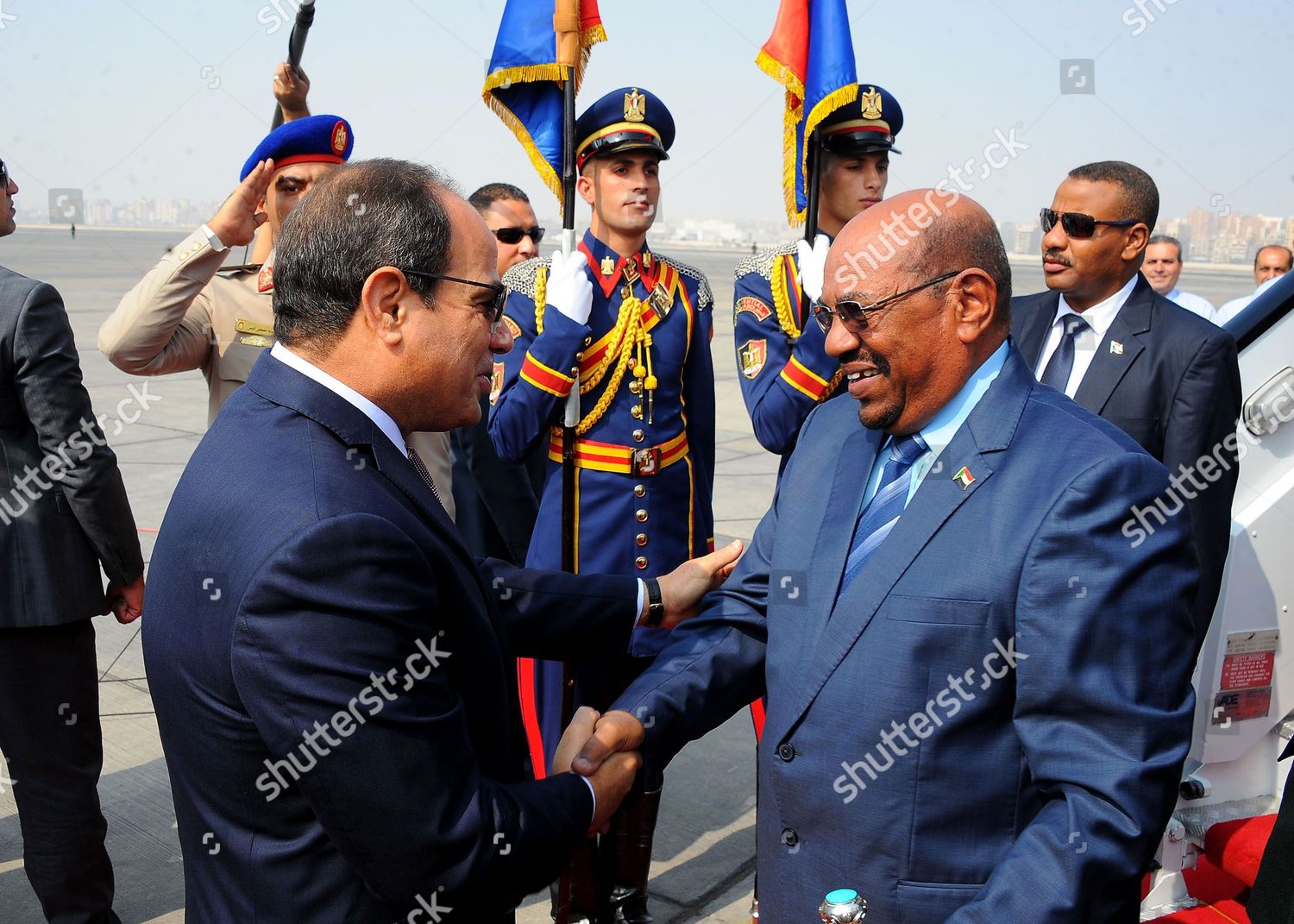 Egyptian President Abdel Fattah Alsisi Welcomes Editorial Stock Photo ...