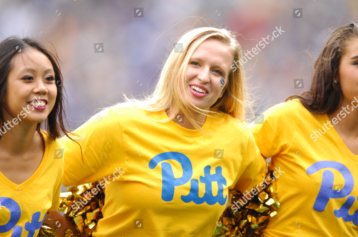 Th Pitt Cheerleaders During George Tech Editorial Stock Photo - Stock ...
