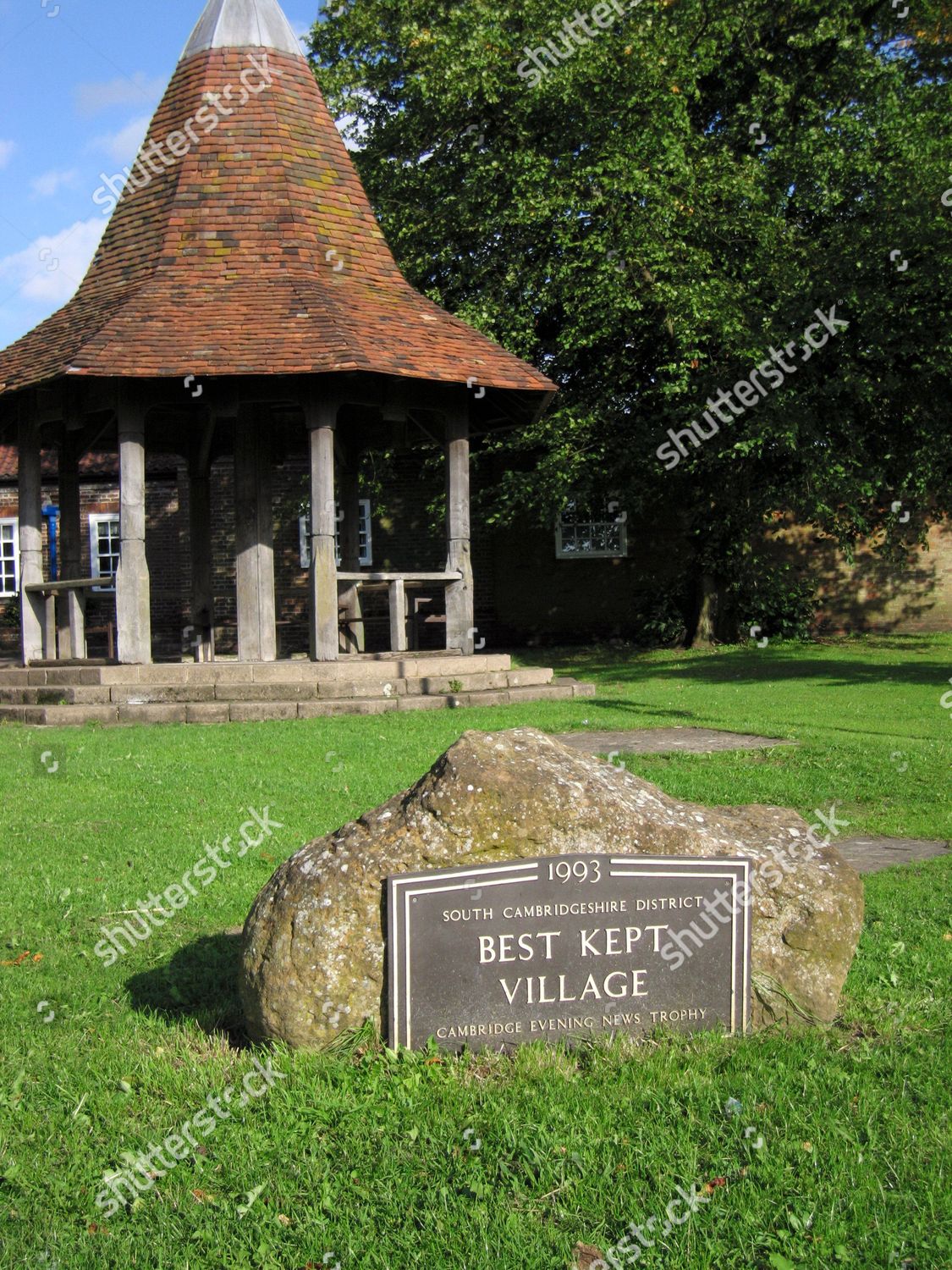 Best Kept Village Plaque Balsham Cambridgeshire Editorial Stock Photo ...