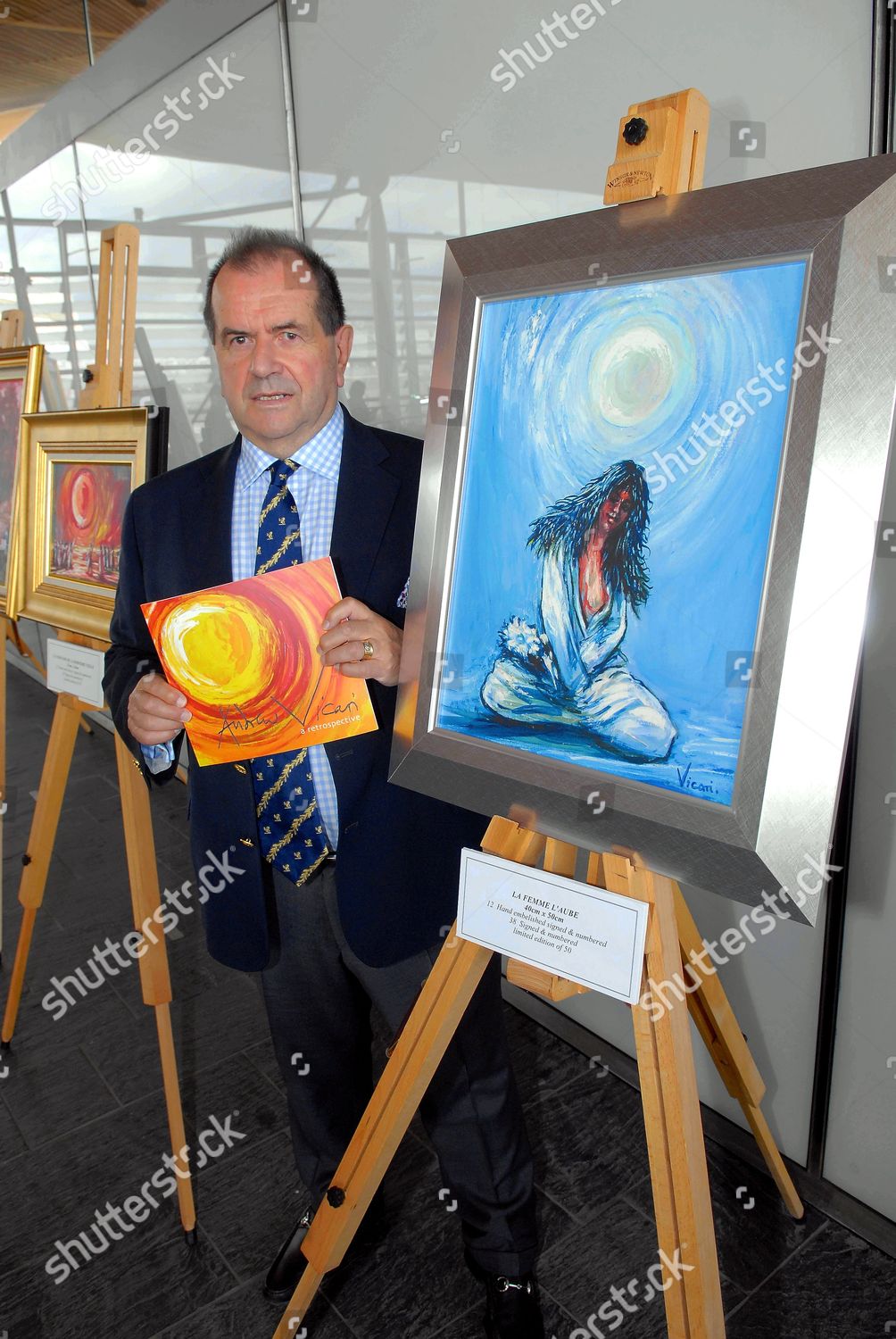 Andrew Vicari Artist His Favourite Painting Editorial Stock Photo ...