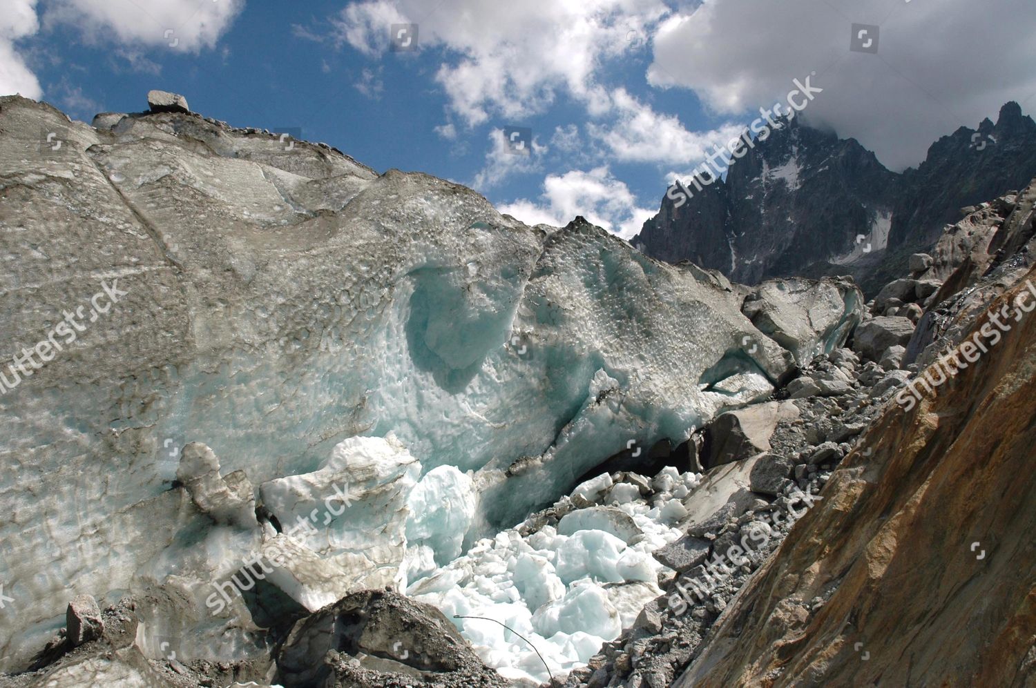 Mer De Glace Sea Ice Glacier Editorial Stock Photo - Stock Image ...