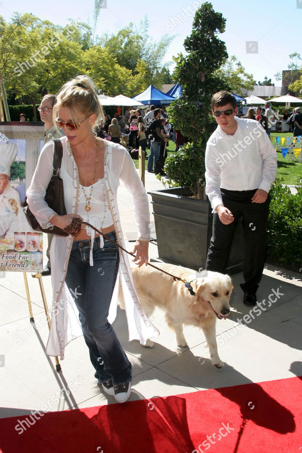 Nicolette Sheridan Her Dog Oliver Editorial Stock Photo - Stock Image ...