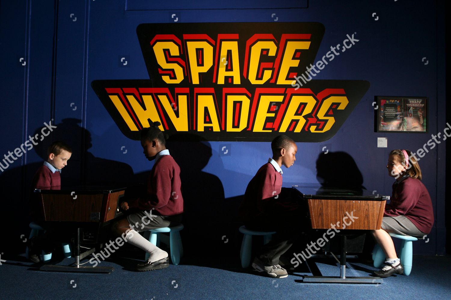 Children Playing Space Invaders Editorial Stock Photo - Stock Image ...
