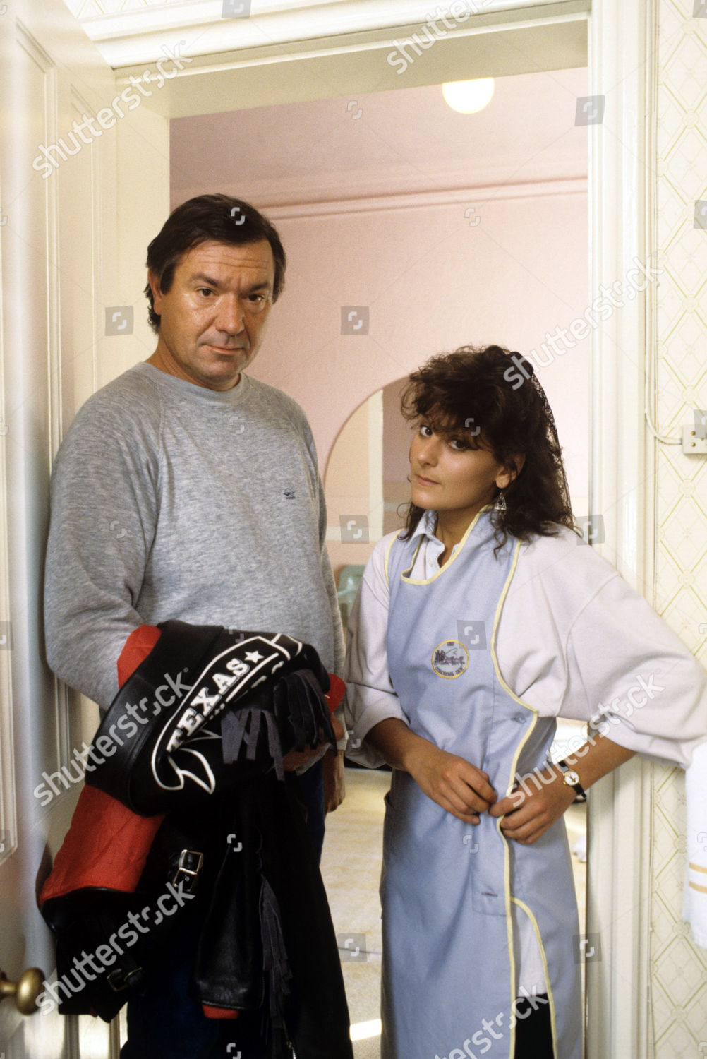 Michael Elphick Lesleyanne Sharpe Boon 1986 Editorial Stock Photo ...
