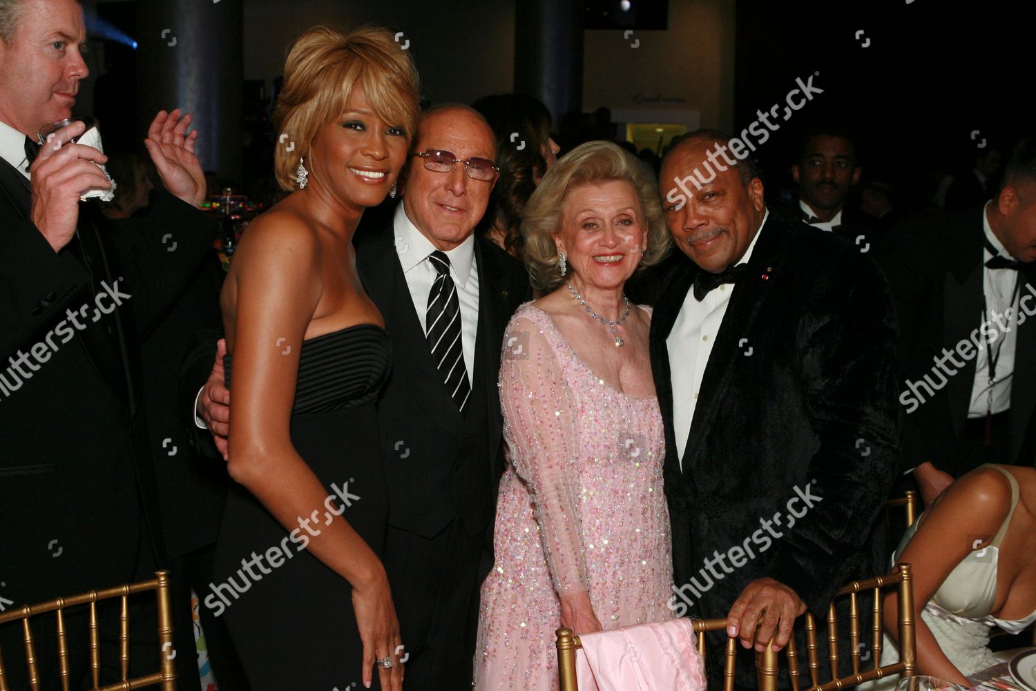 Whitney Houston Clive Davis Barbara Davis Editorial Stock Photo - Stock ...