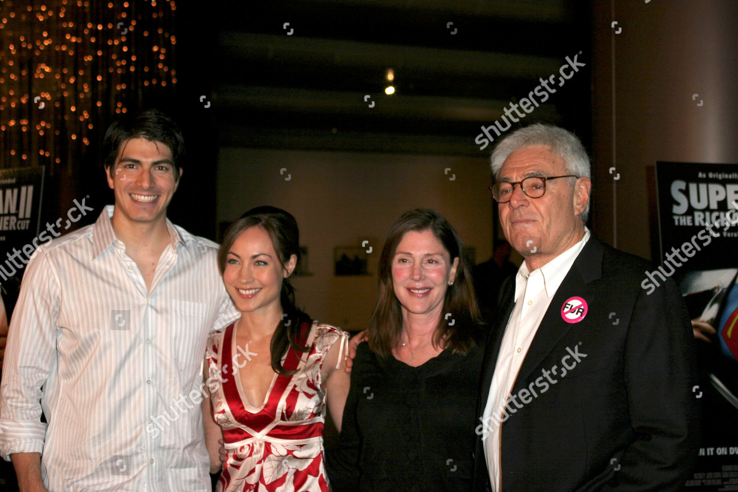 Brandon Routh Fiancee Courtney Ford Lauren Editorial Stock Photo ...