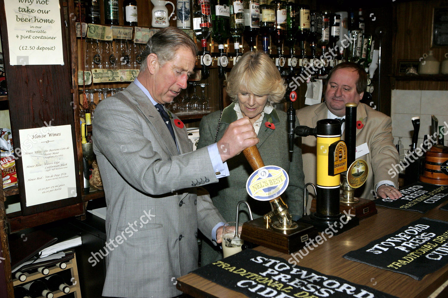 Prince Charles Pulling Pint Beer Pub Editorial Stock Photo - Stock ...