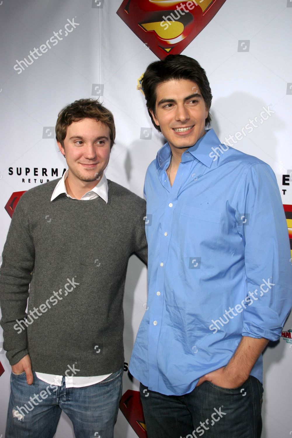 Sam Huntington Brandon Routh Editorial Stock Photo - Stock Image ...