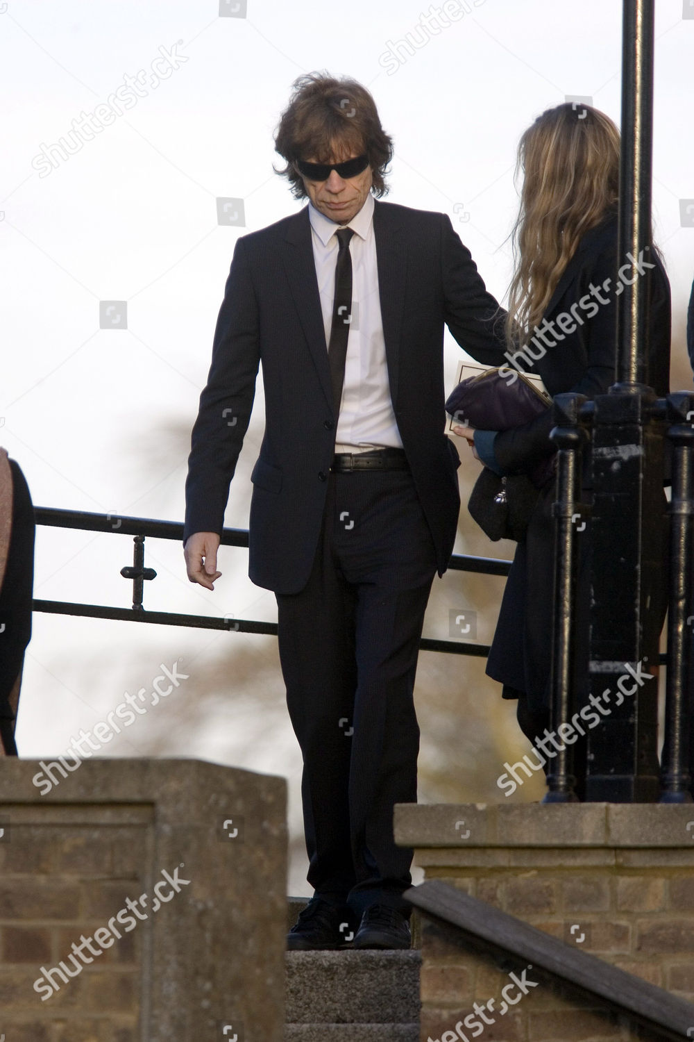 Mick Jagger Attends His Fathers Funeral Editorial Stock Photo - Stock ...