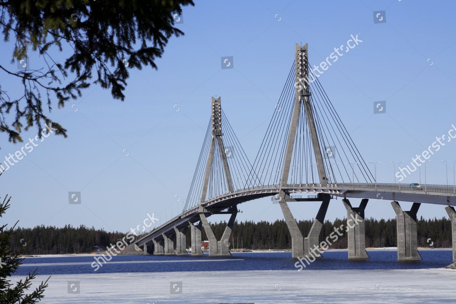 Replot Bridge Winter Replot Finland Editorial Stock Photo - Stock Image ...