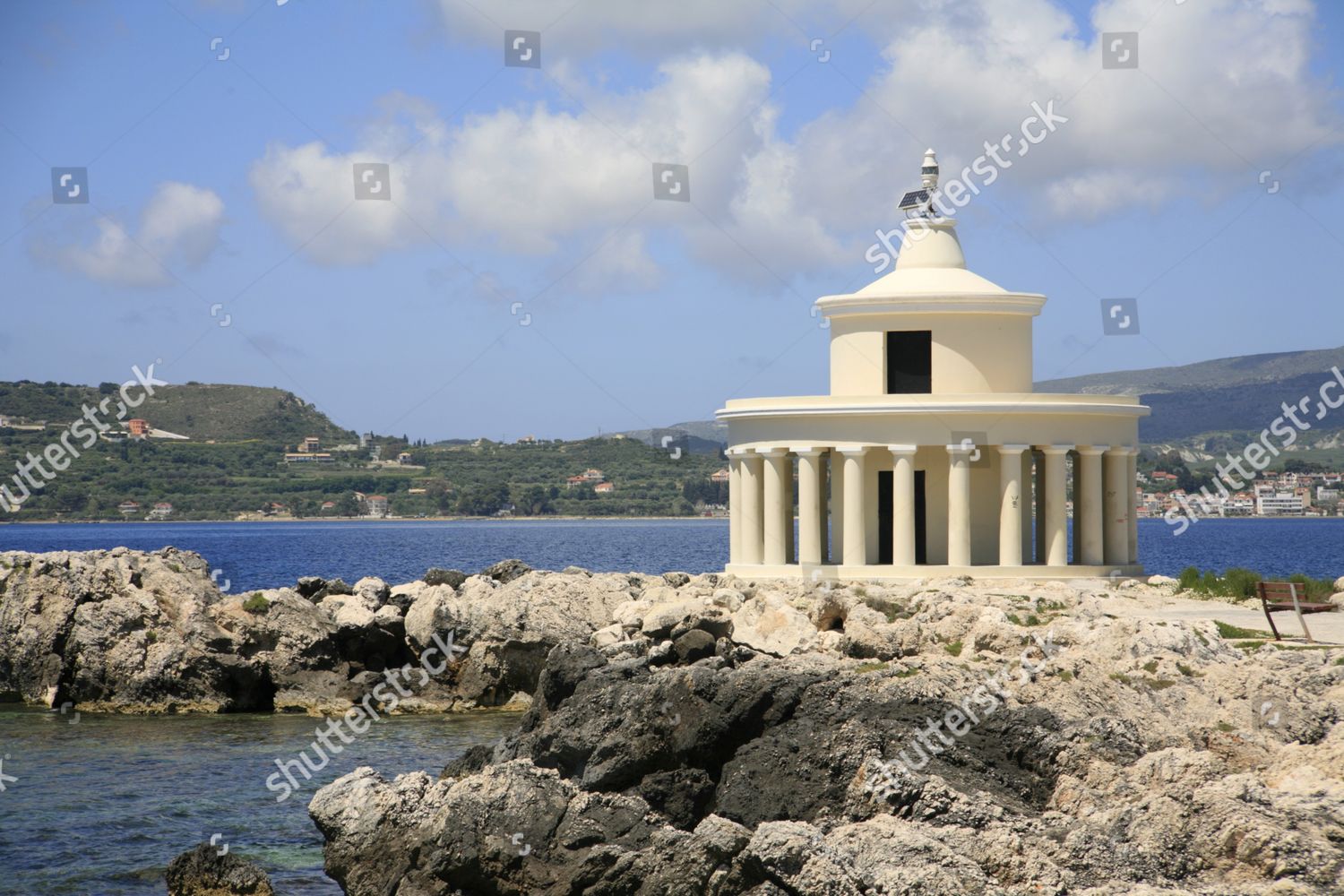 St Theodoros Lighthouse Fanari Kefalonia Island Editorial Stock Photo ...