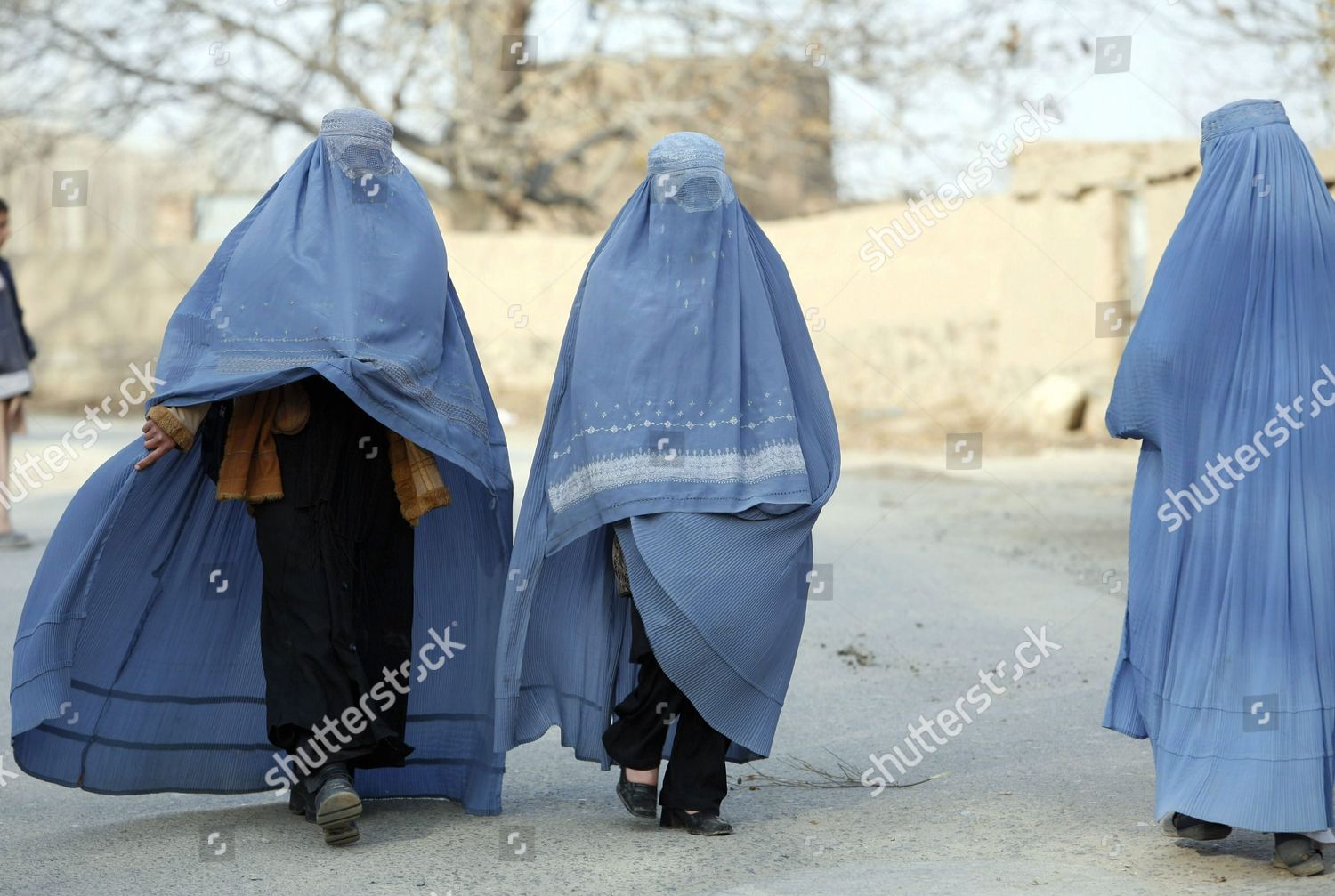 Afghan Women Wearing Burkas Kabul Afghanistan Editorial Stock Photo ...